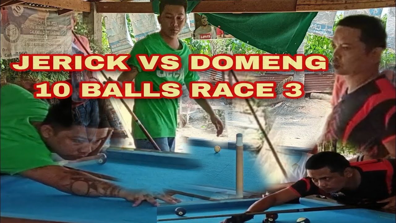 DOMENG VS JERIC PART 2 10 BALLS TOURNAMENT CALAMBA LAGUNA 2023 - YouTube