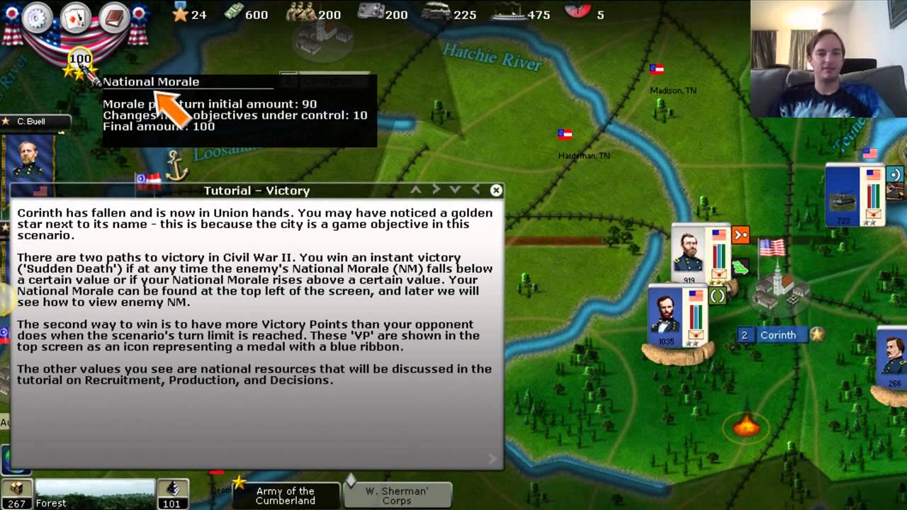 AGEOD's Civil War 2 - Tutorial: Basic Rules Part 8 (National Morale ...