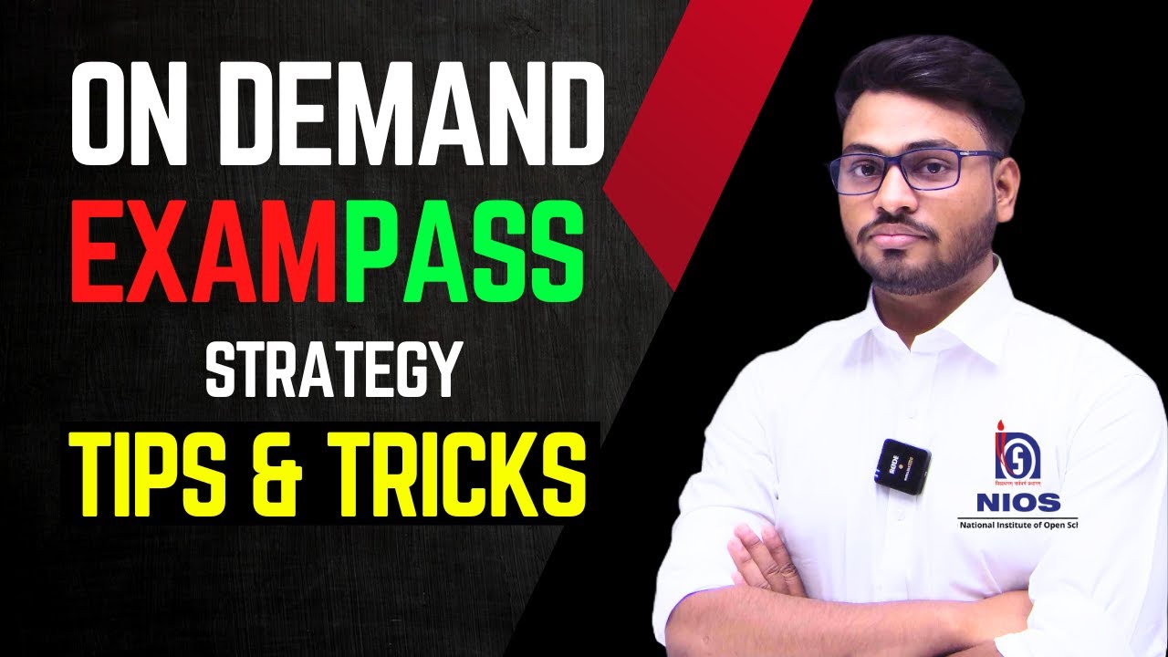 NIOS ADMISSION PROCESS | tips on demand exam | stretgy to pass syc,sycp ...