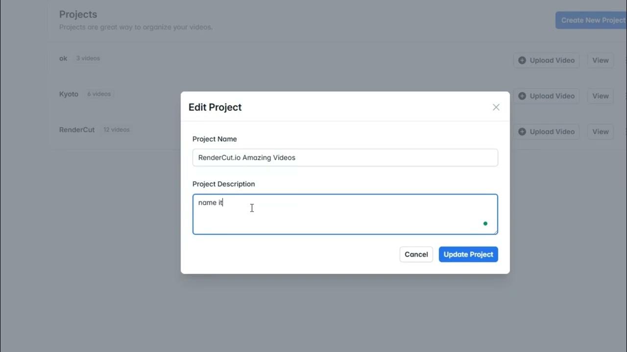 How to rename folder in RenderCut.io tool? - YouTube