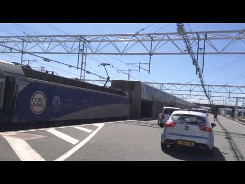 Eurotunnel. Driving on board the train Calais - Dover - YouTube