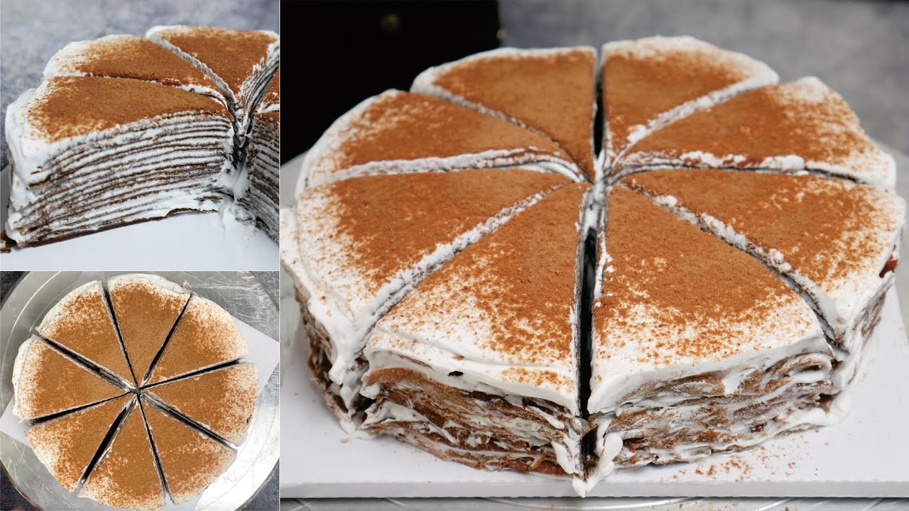 OMSET PULUHAN JUTA!! JUALAN VIRAL TIKTOK!!! Resep Milo Mille Crepe Cake ...