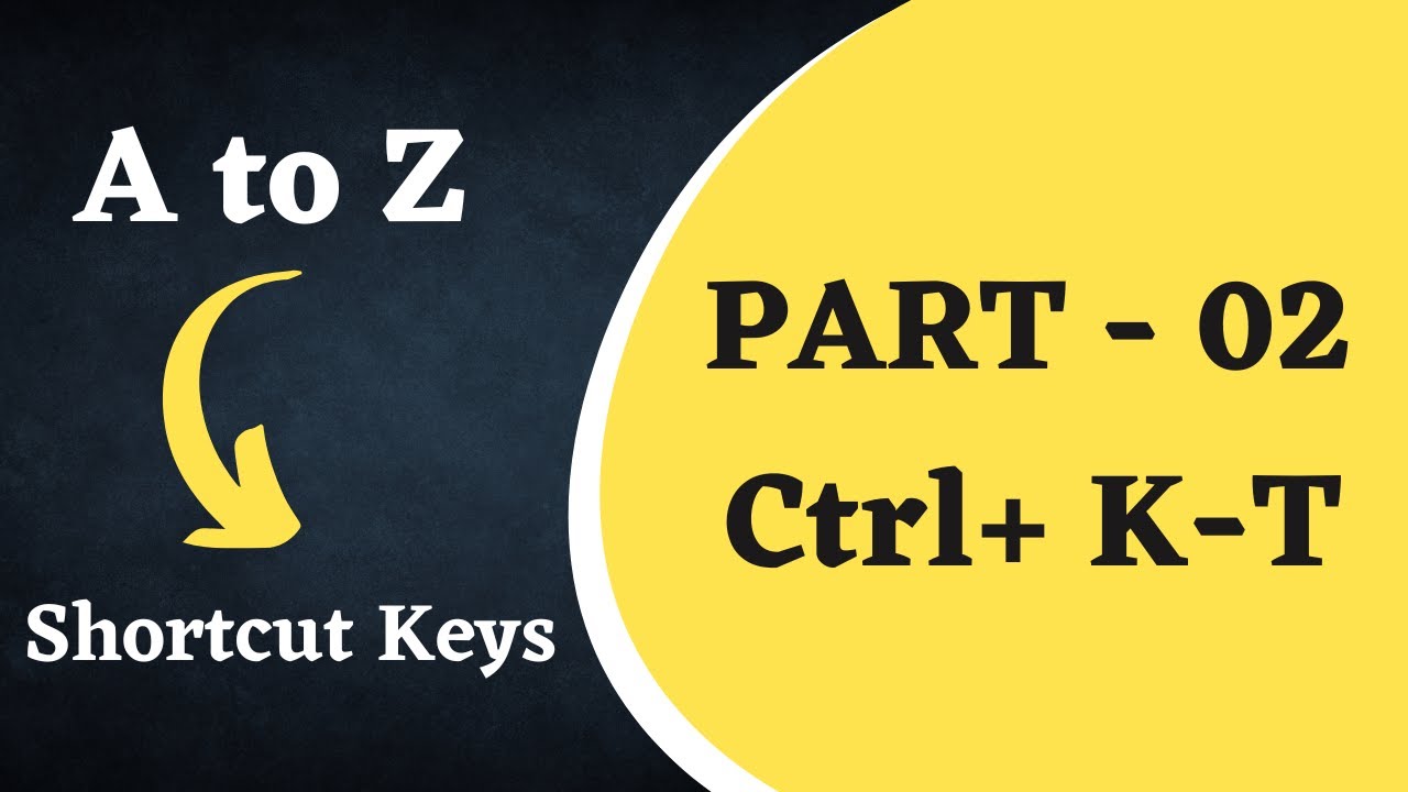 Part 02 Keyboard A To Z Shortcut Ctrl Shortcut Keys Computer 0400