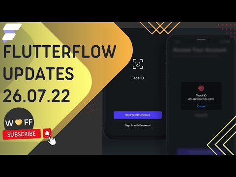 Flutteflow updates 26.07.22 Map data type. Biometric verification - YouTube