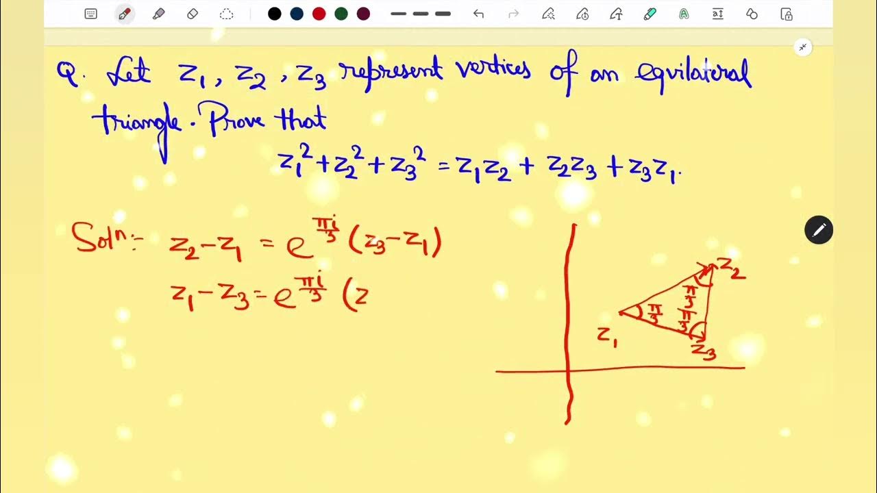 A simple rotation theorem problem of Complex numbers - YouTube