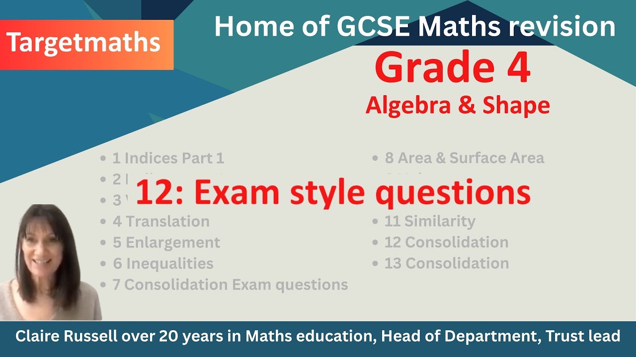 GCSE MATHS: CONSOLIDATION SESSION Part 1 COMPLETE WITH WORKSHEET ...