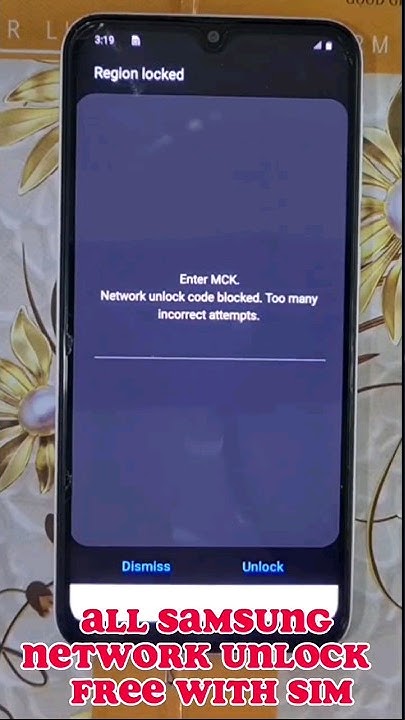 All samsung network lock free unlock with sim - YouTube