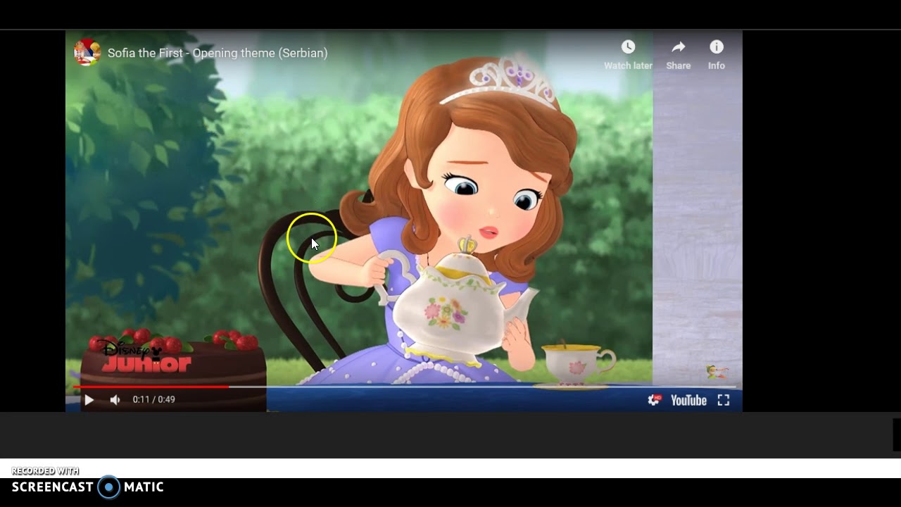 sofia the first homemade intro bts part 1 - YouTube