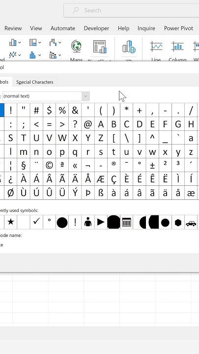 Symbol bar chart in a cell in excel - YouTube