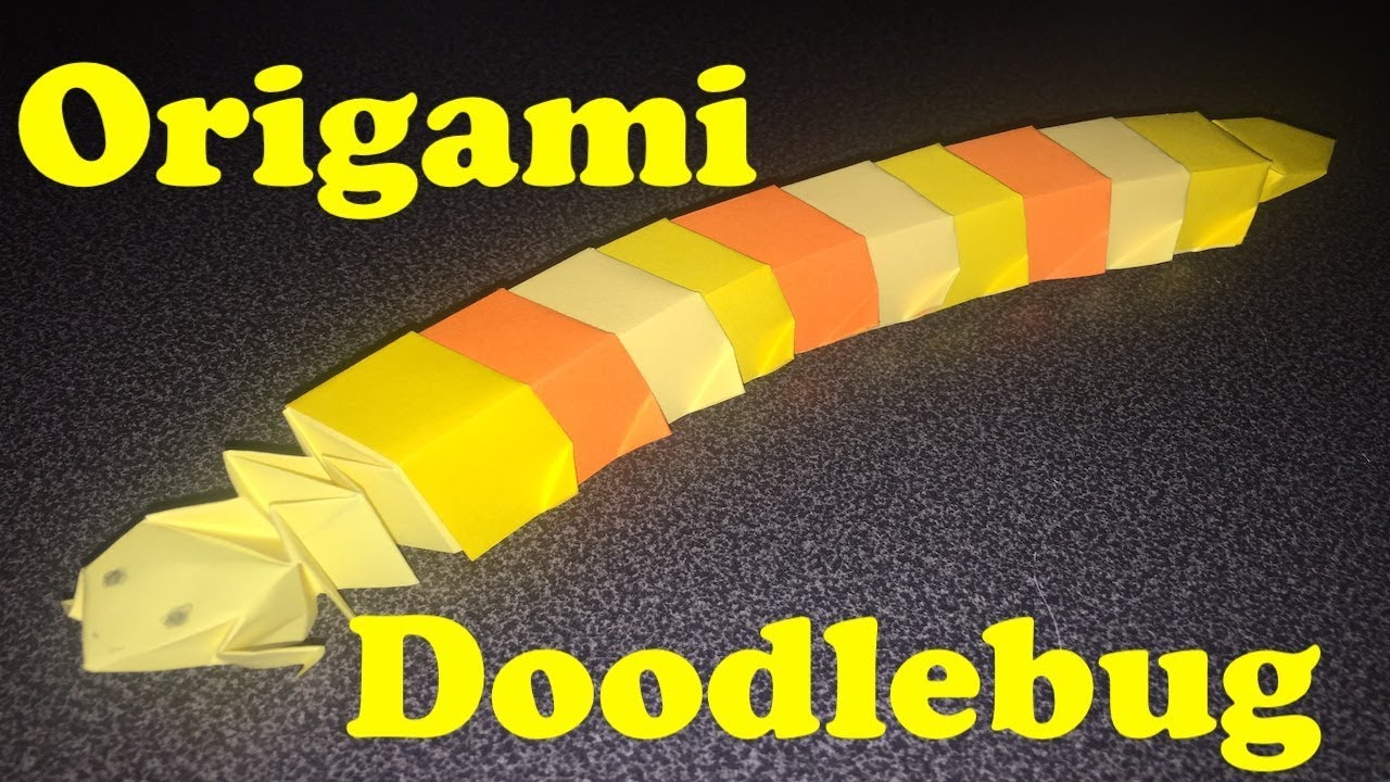 How to make a origami DOODLEBUG I ARTist Diana - YouTube