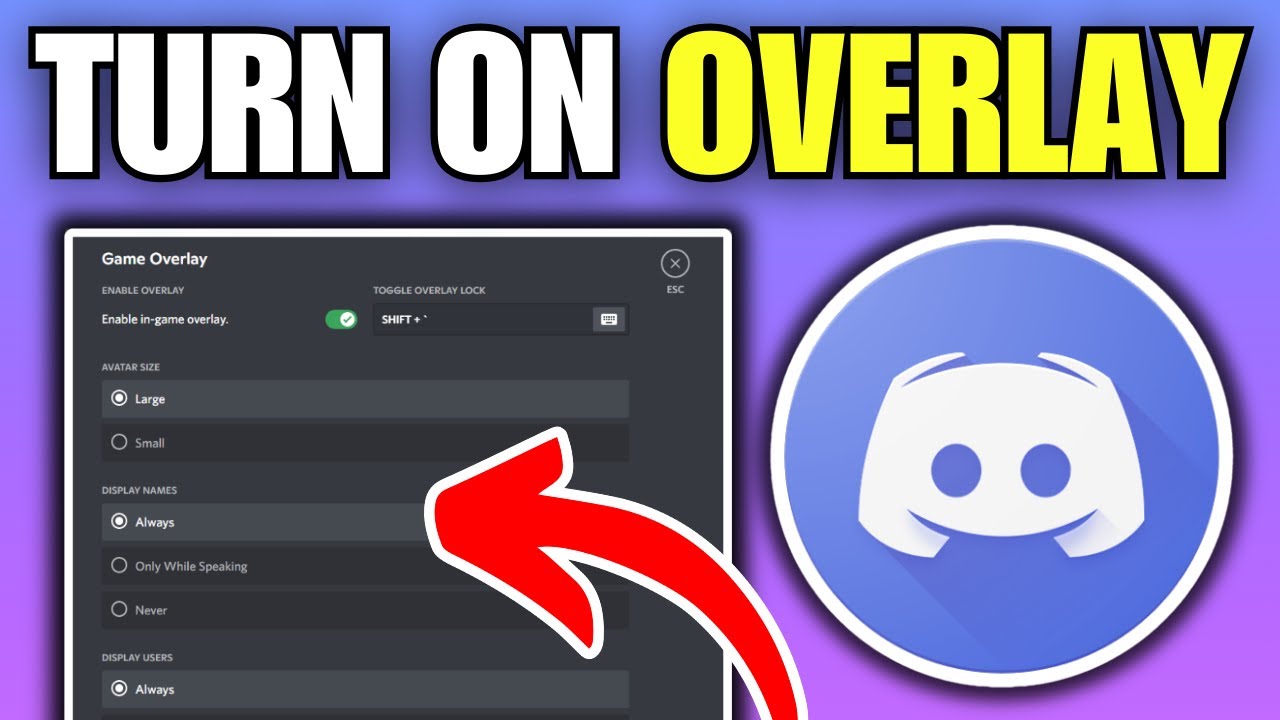 How To Turn On Discord Overlay (Set Up Guide) - YouTube