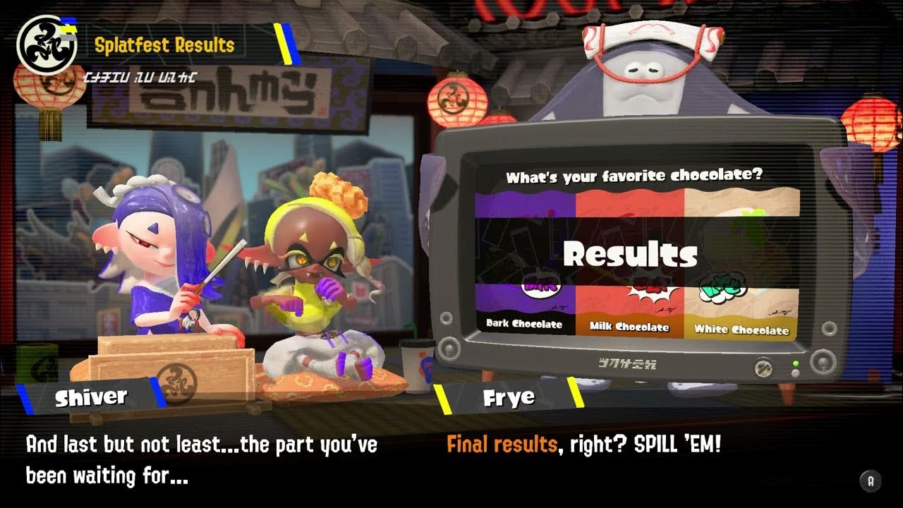 Chocolate Splatfest Results | Splatoon 3 - YouTube