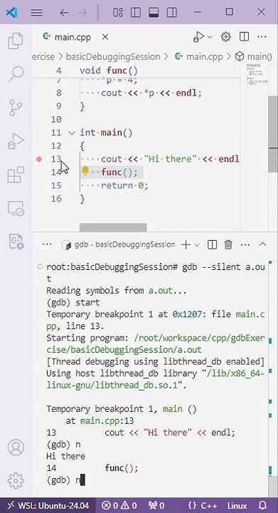 02 Mastering GDB Commands: Start, Step, Next, and Continue #coding #programming #shorts - YouTube
