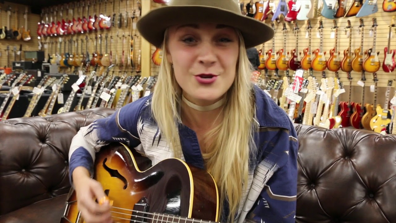 Sarah Rogo playing our 1957 Gibson ES-125 at Norman's Rare Guitars ...