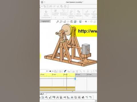 Solidworks Motion Study Tutorials | Cam hammer motion simulation - YouTube