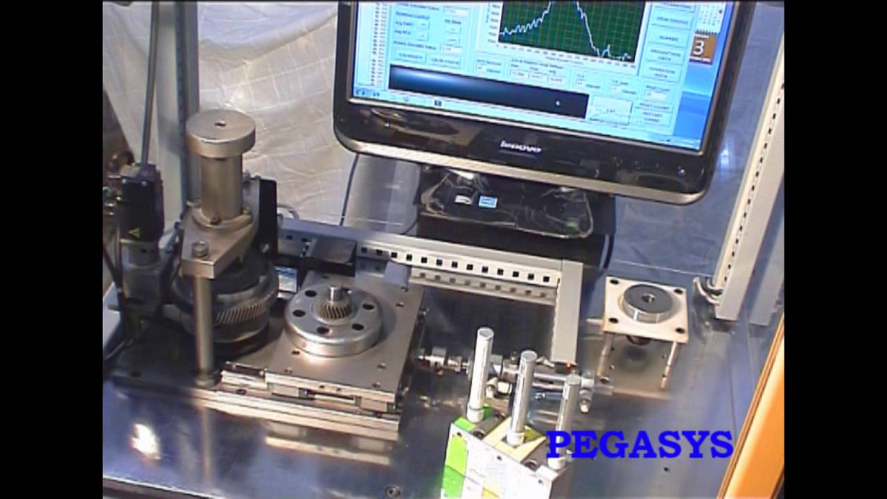 Double Flank Gear Roll Tester - YouTube