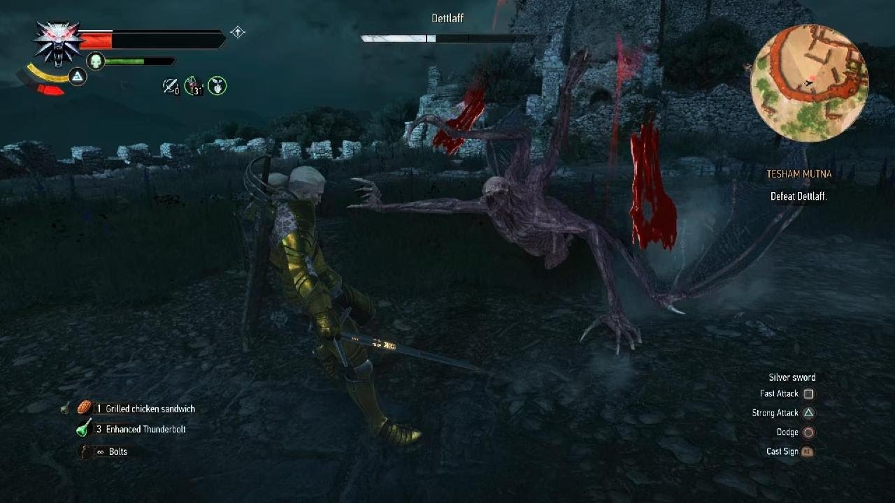 The Witcher 3: Wild Hunt Killing Dettlaff - YouTube