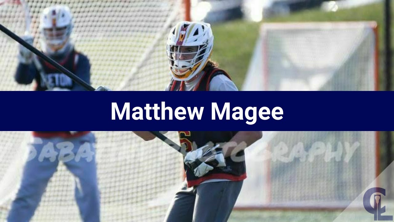 Matthew Magee Lacrosse Highlights | MD 2024 | Def, LSM, Mid - YouTube