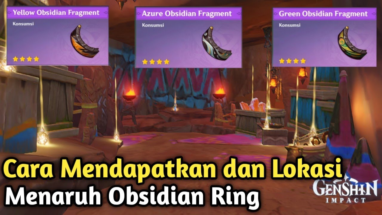Cara Mendapatkan Dan Lokasi Menaruh Obsidian Ring/Fragment | Banjir ...