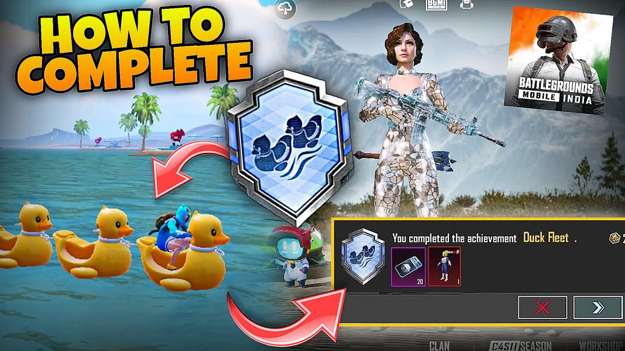 HOW TO COMPLETE DUCK FLEET ACHIEVEMENT IN BGMI !! - YouTube