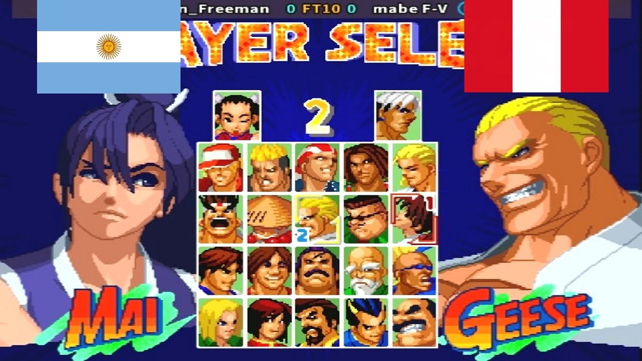 Real Bout Fatal Fury 2 - Morkman_Freeman vs mabe F-V FT10 - YouTube