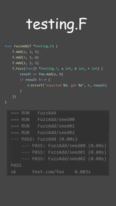 Go Testing Framework Shorts Golang Golanguage Golangtutorial Testing Coding Programming 