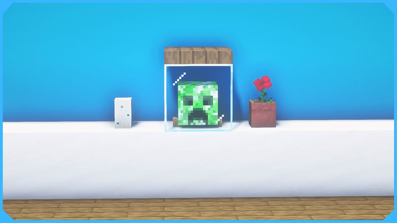 How to Make a Creeper Decoration in Minecraft - Minecraft Ideas - YouTube
