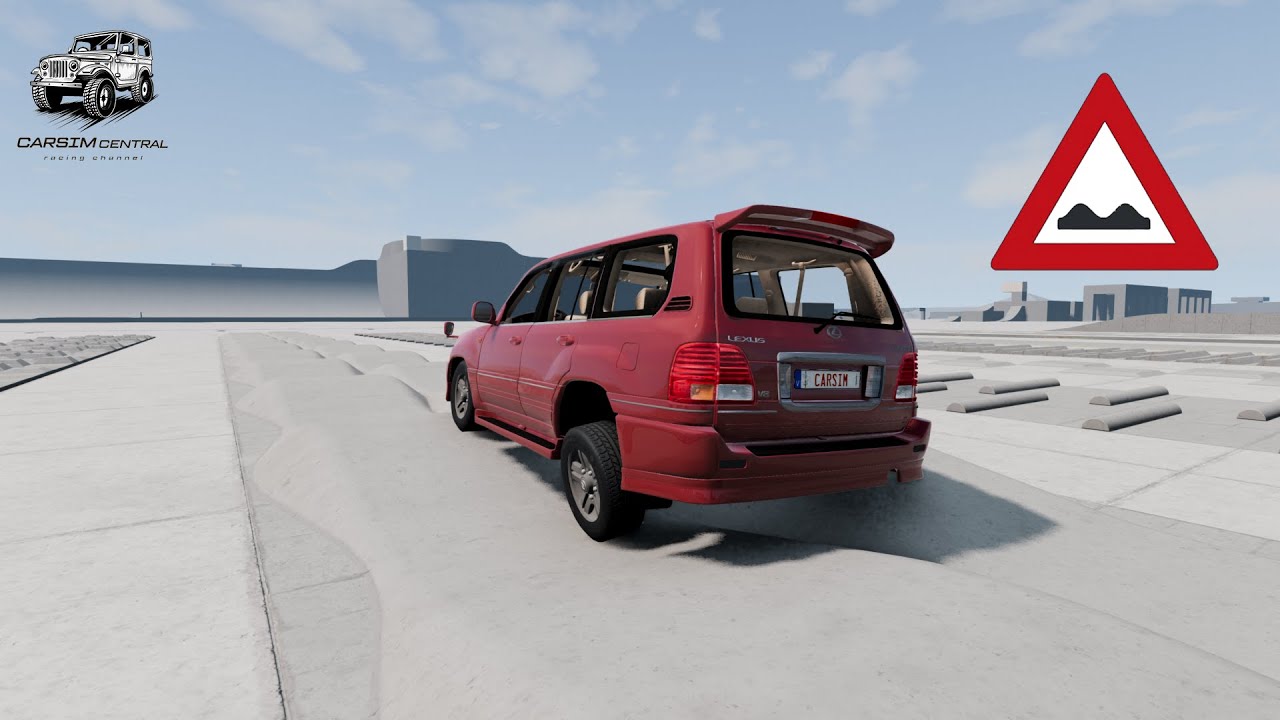 TEST TRACK SUSPENSION LEXUS LX470 2009 GAME PLAY [ BEAMNG DRIVE ] - YouTube
