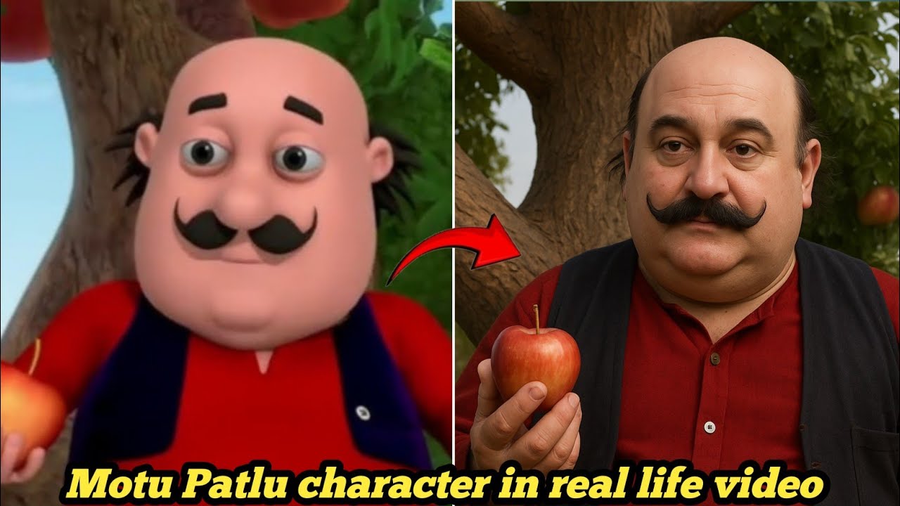 Motu Patlu Characters in Real Life | Motu Patlu Real Face | Motu Patlu ...