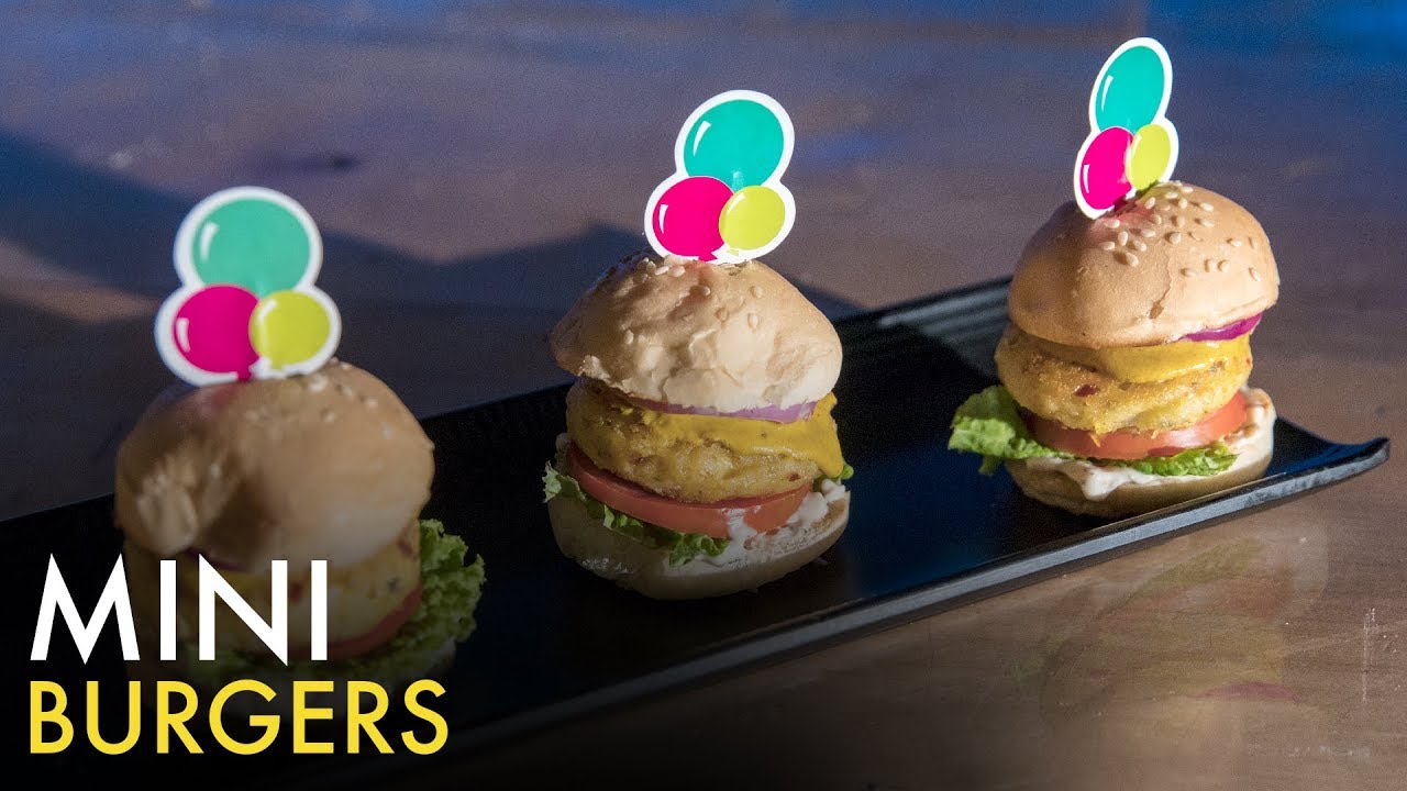 Mini Burgers | Veg Burgers | Kids Recipe | मिनी बर्गर | Food Masti ...