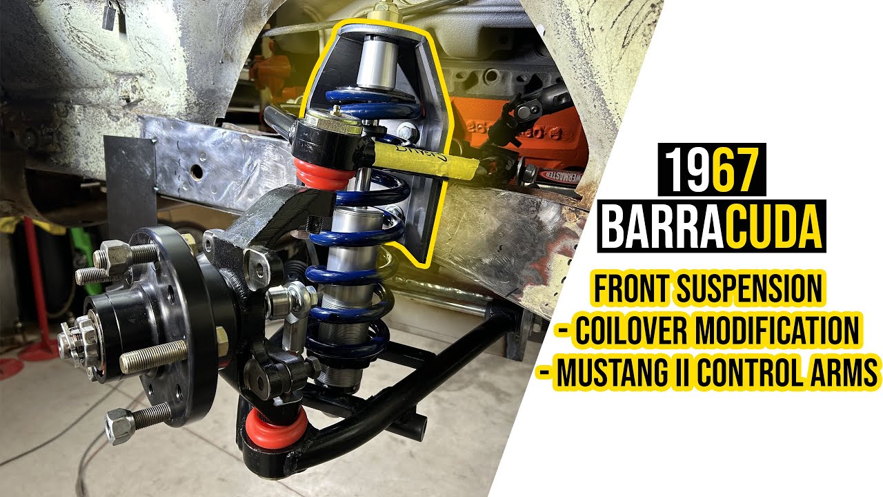 67 Barracuda - Coilover Modification - YouTube