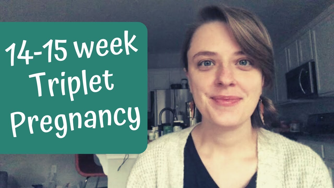14-15 Week Bumpdate | Feeling the Babies! | Triplet Pregnancy | IVF ...