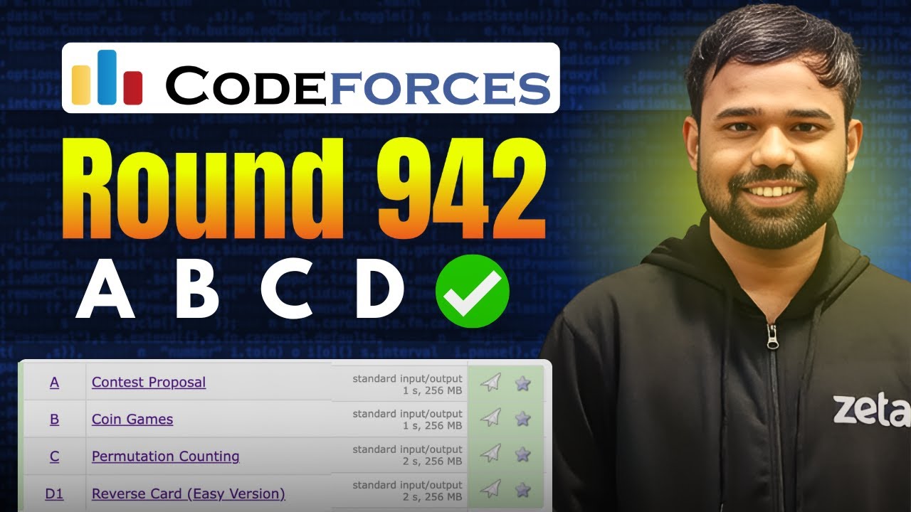 A B C D Codeforces Round 942 Editorials Reverse Card Permutation Counting Coin Games