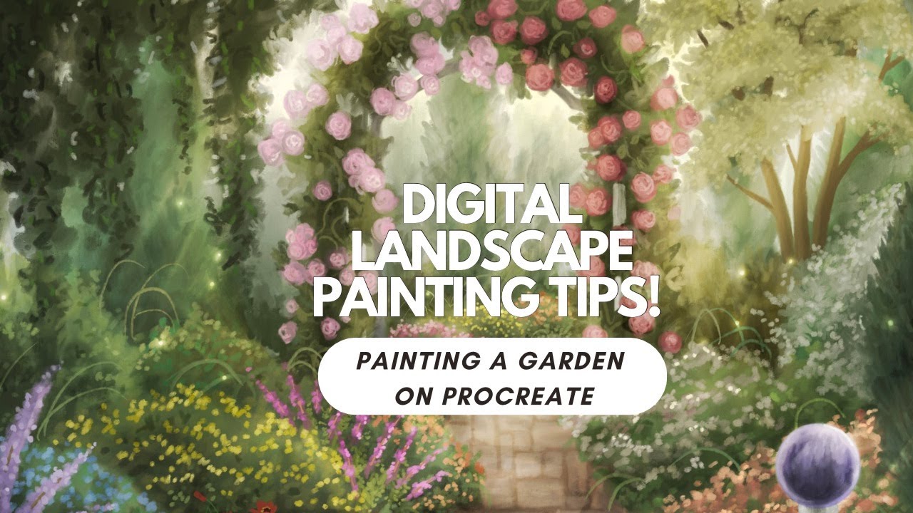 My favorite digital landscape painting tips!! - YouTube
