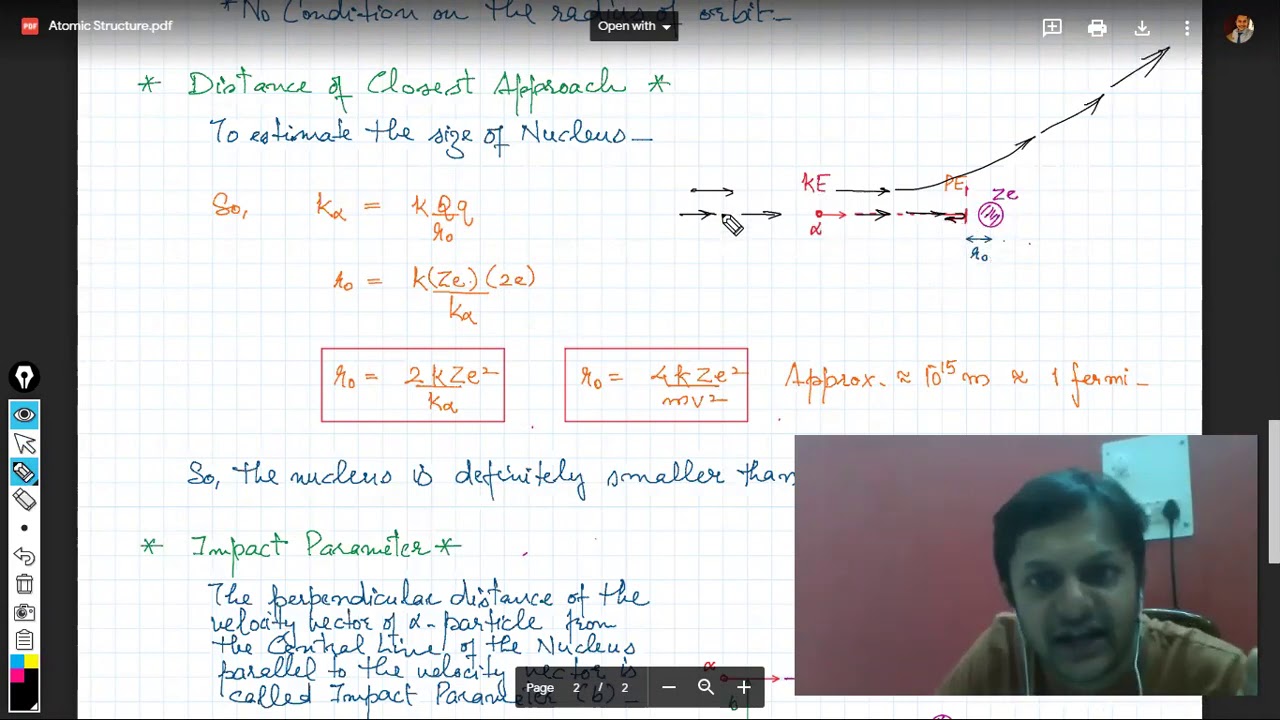 Lecture 2 | Impact Parameter & Distance of Closest Approach | Physics ...