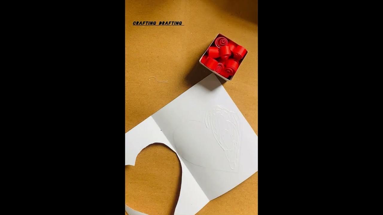 DIY Heart Shape Card♥️ | How to Make Heart Shape Card - YouTube