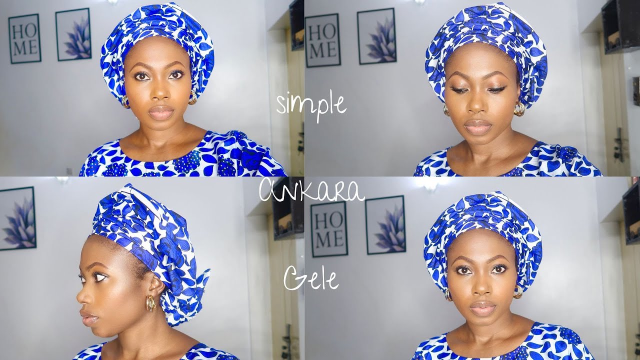 Tie an easy Round Ankara Gele by yourself - YouTube