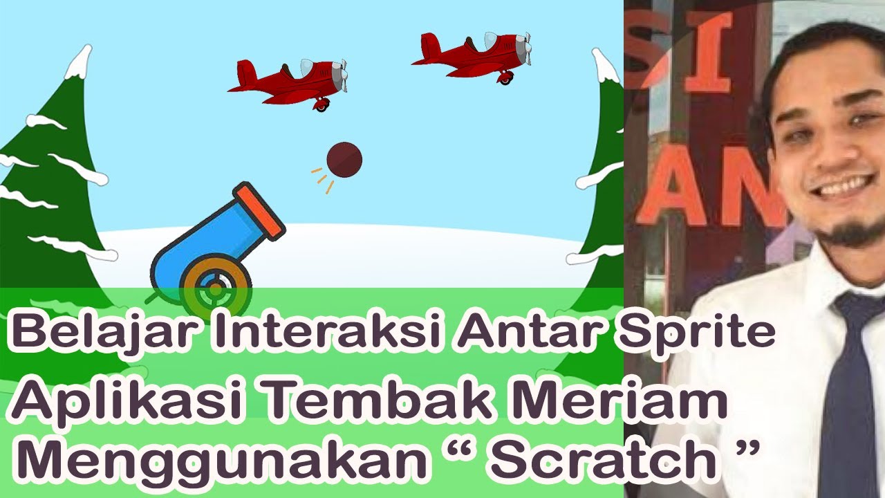 20. Tutorial Konsep Interaksi Antar Sprite Pada Aplikasi Scratch - YouTube