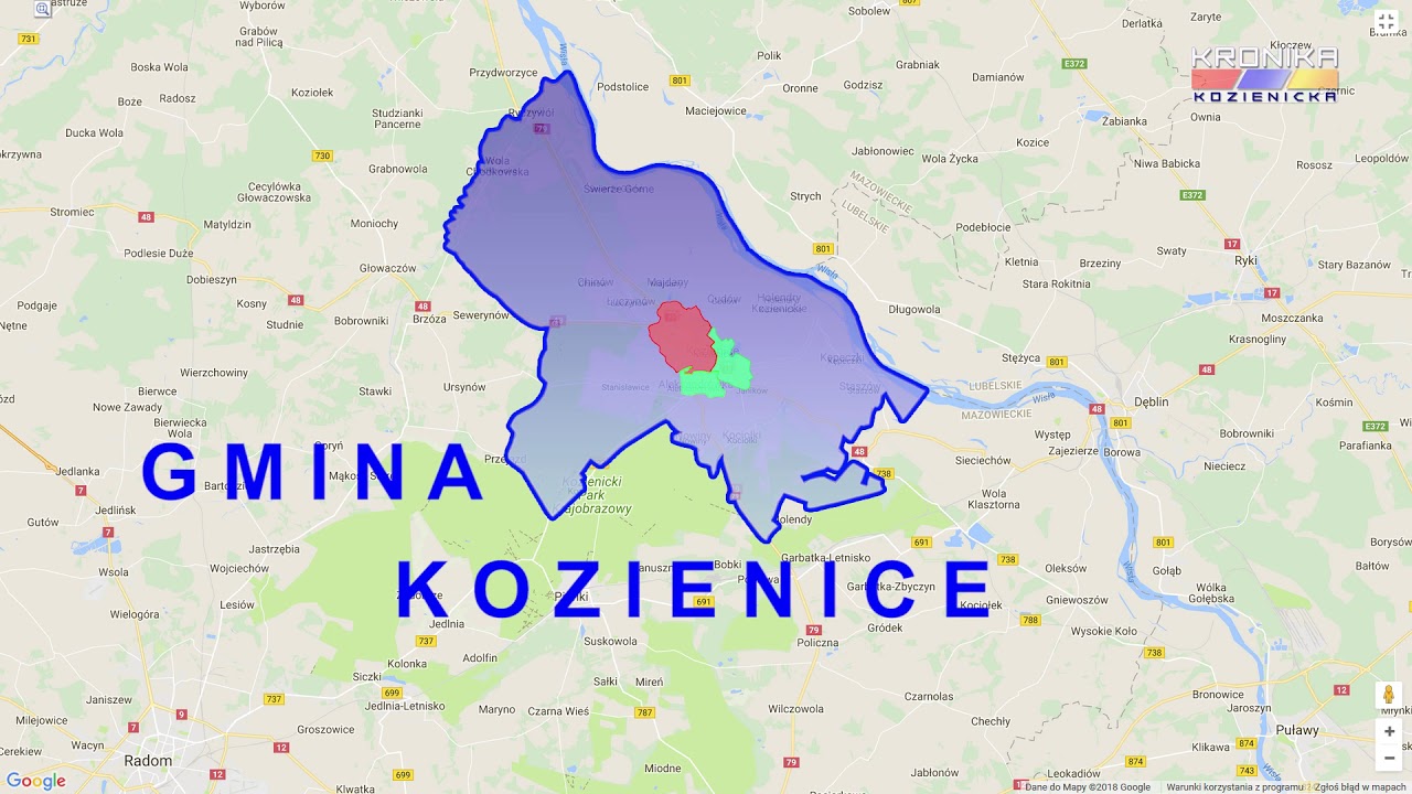 Podział Gminy Kozienice na okręgi wyborcze - YouTube