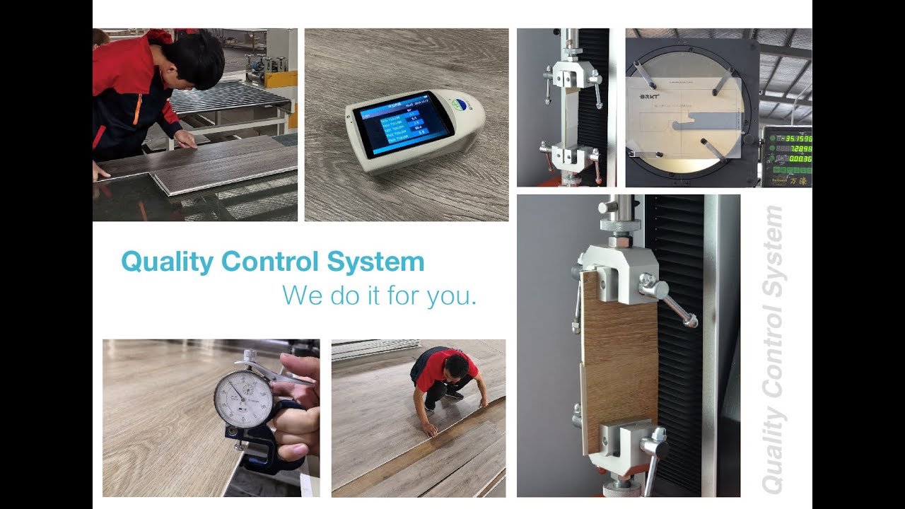 SPC flooring Quality Control--DECNO - YouTube