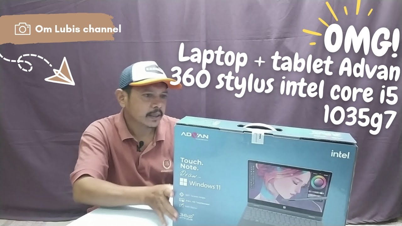 Laptop + Tablet (2 in 1) di Tahun 2023. ADVAN 360 Stylus Intel core i5 ...