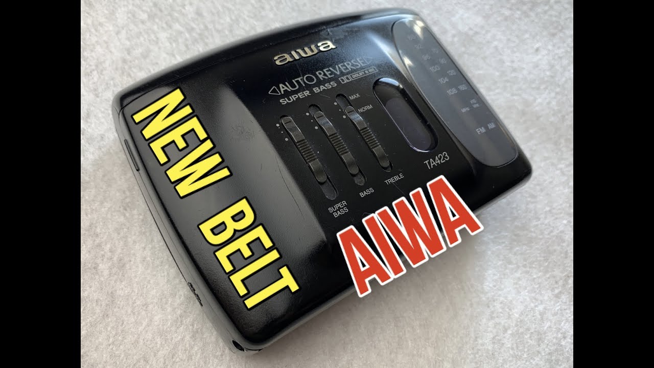 Aiwa Auto Reverse Radio Cassette Belt Change HS-TA423 Retro Tape ...