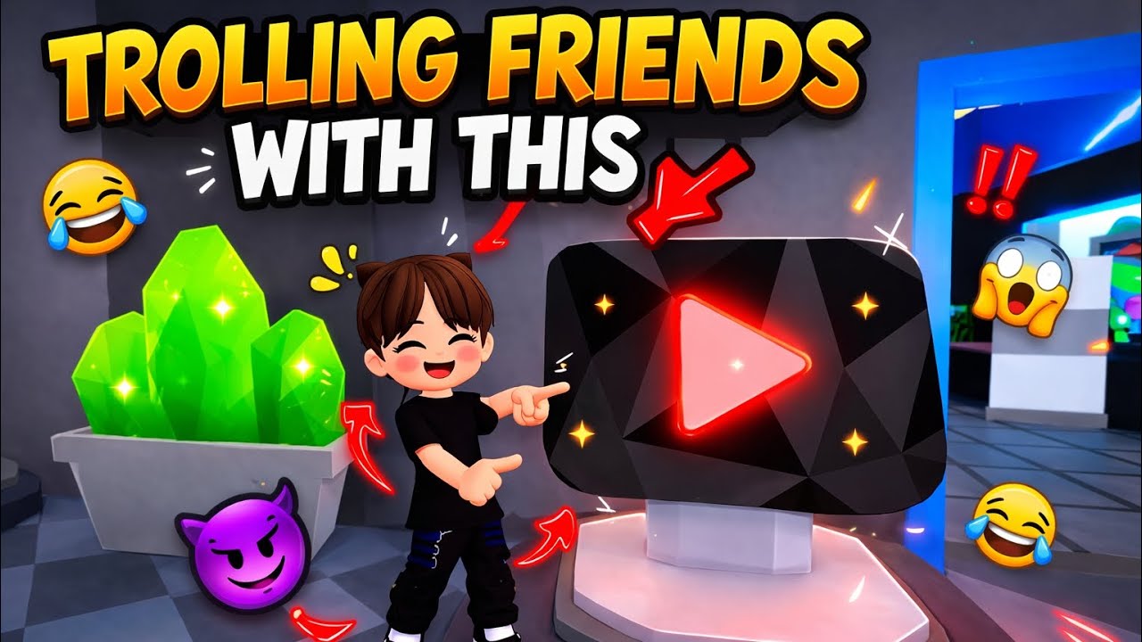 I troll 😤 my friend with my play buttons | youtube tycoon |shizuno ...