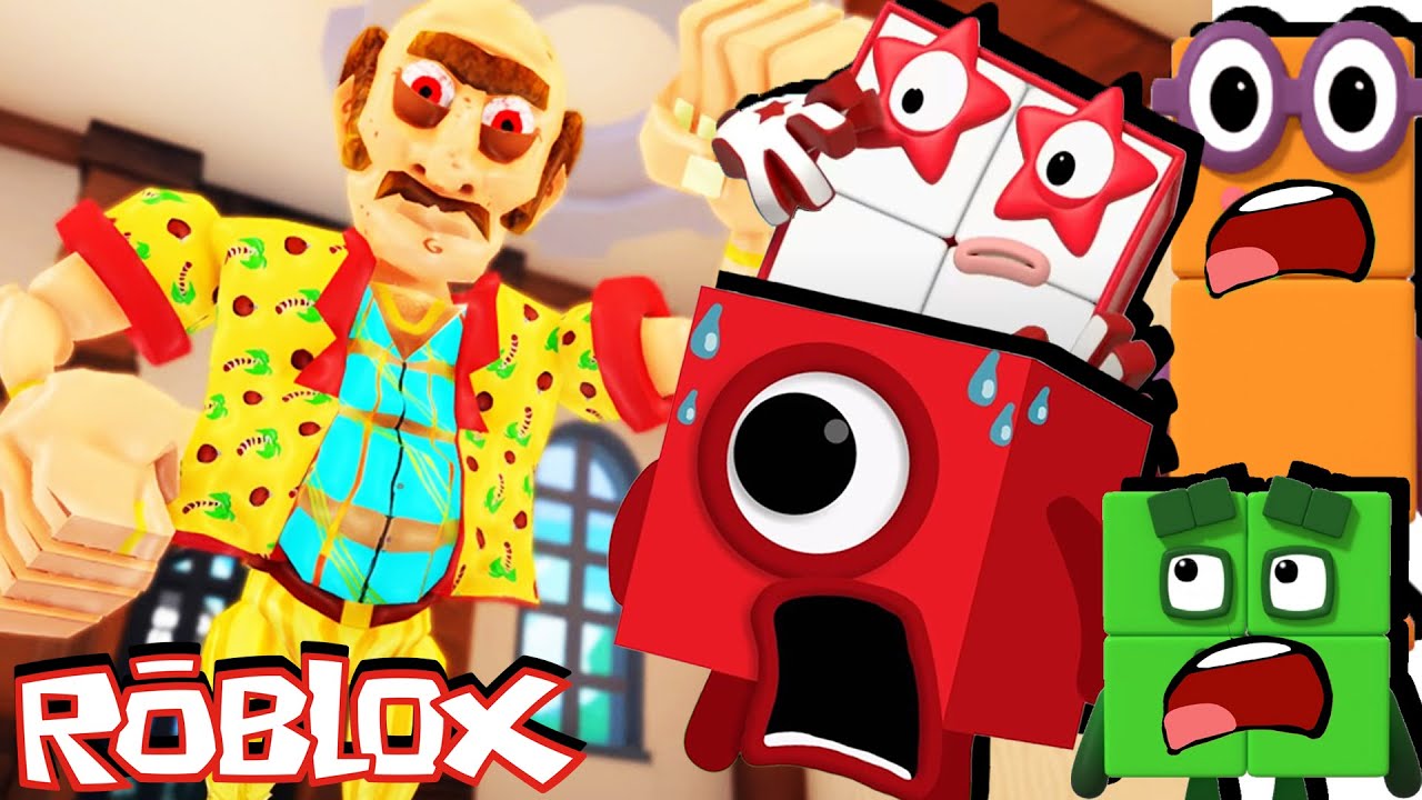 Numberblocks ESCAPE EVIL STEPDAD in Roblox! - YouTube