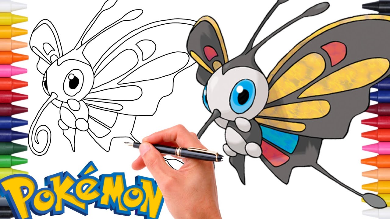 Comment Dessiner LE POKÉMON CHARMILLON (Beautifly) FACILEMENT ! #267 ...