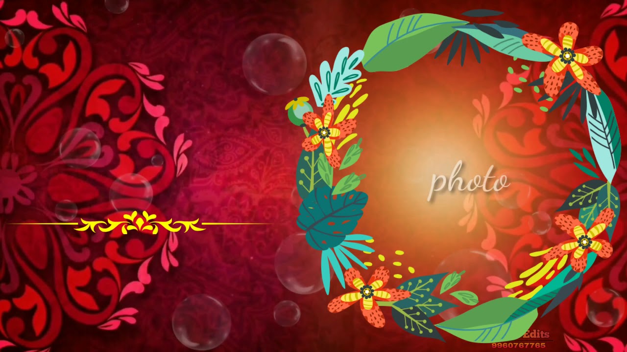 Best Marathi Wedding Invitation Video Background Theme - YouTube