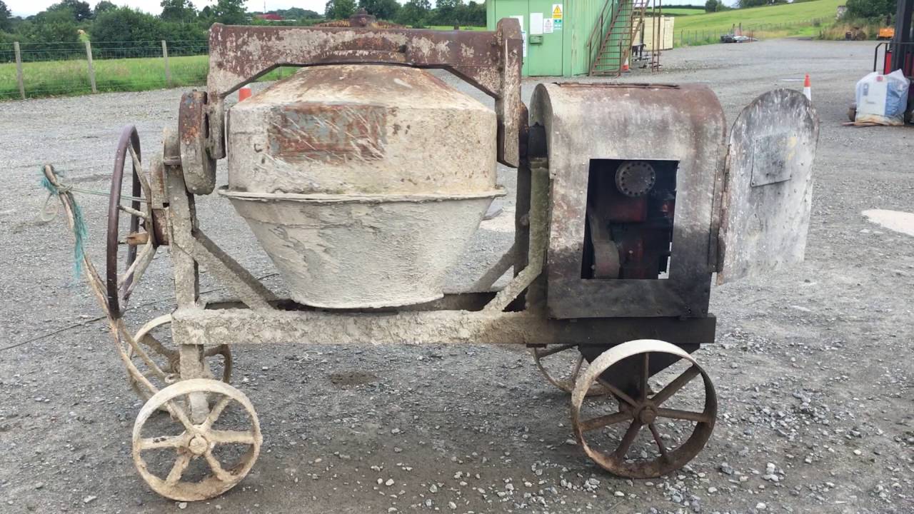 BENFORD WARWICK LARGE SITE MIXER C/W LISTER DIESEL ENGINE - YouTube