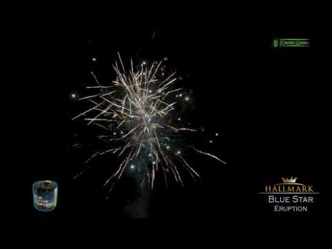 Blue Star Eruption - Hallmark Fireworks - YouTube