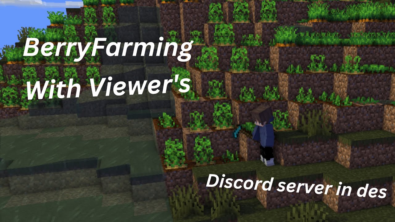 🔴Playing Minecraft | Berry Farming | I'm Back | [LIVE NOW]🔴 - YouTube