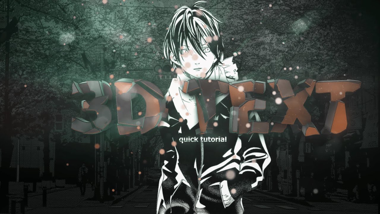 3D Shatter Text - After Effects AMV Tutorial - YouTube